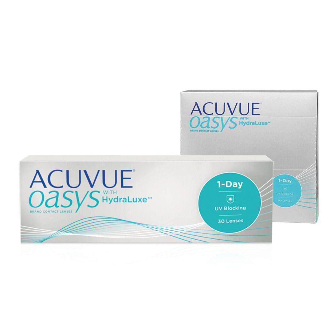 ACUVUE OASYS 1-Day with HydraLuxe (90 Lenses ) - Lens Box
